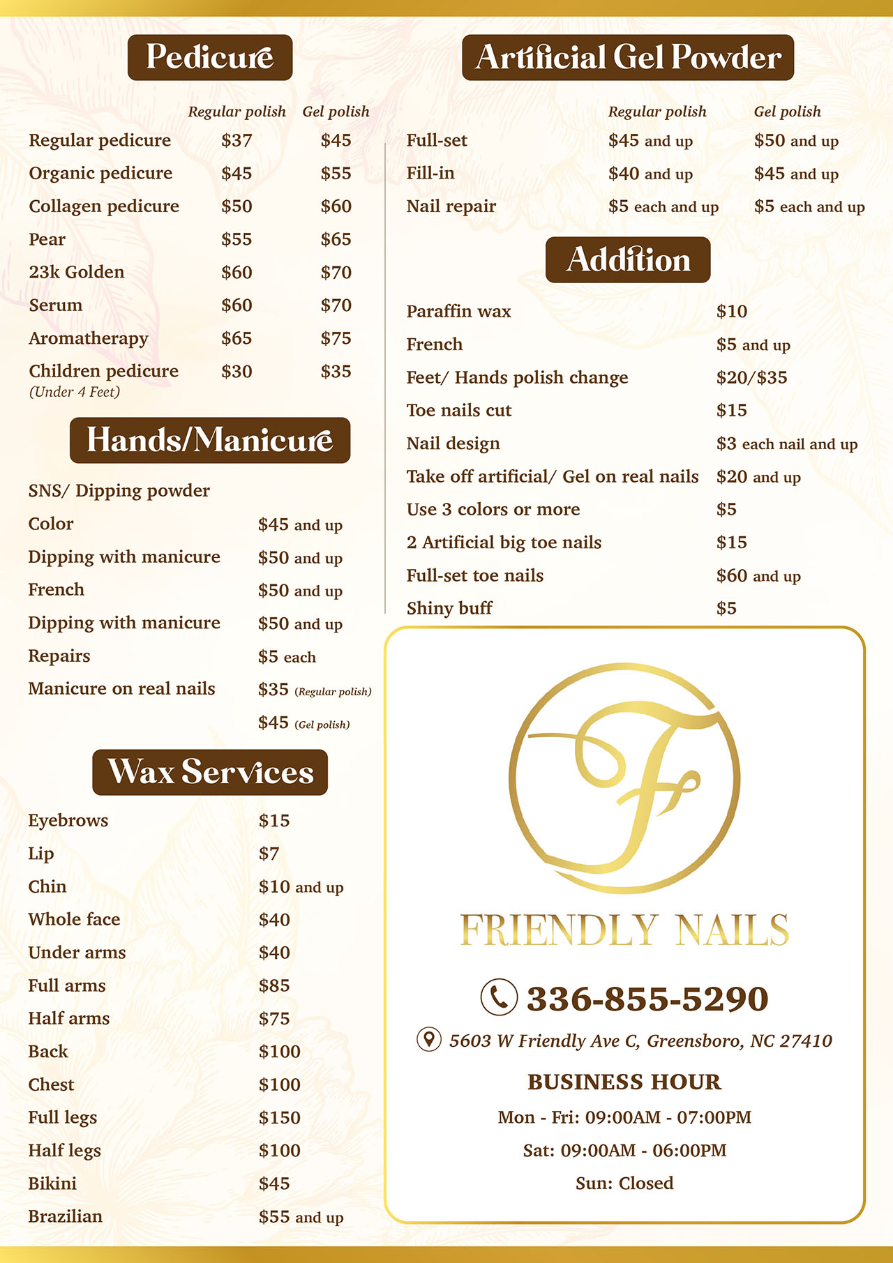 Price List
